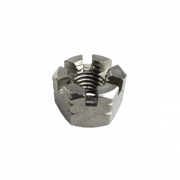 Kronemutter M6 A4 Syrefast DIN 935 | RiktigHandel.no